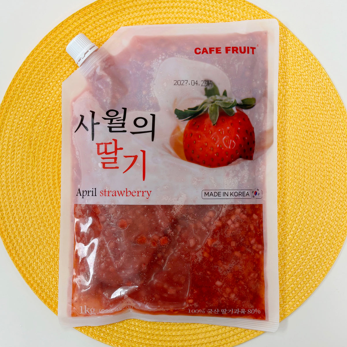 [Cafe Fruit] April Strawberry Syrup (1kg) – marketvan.ca